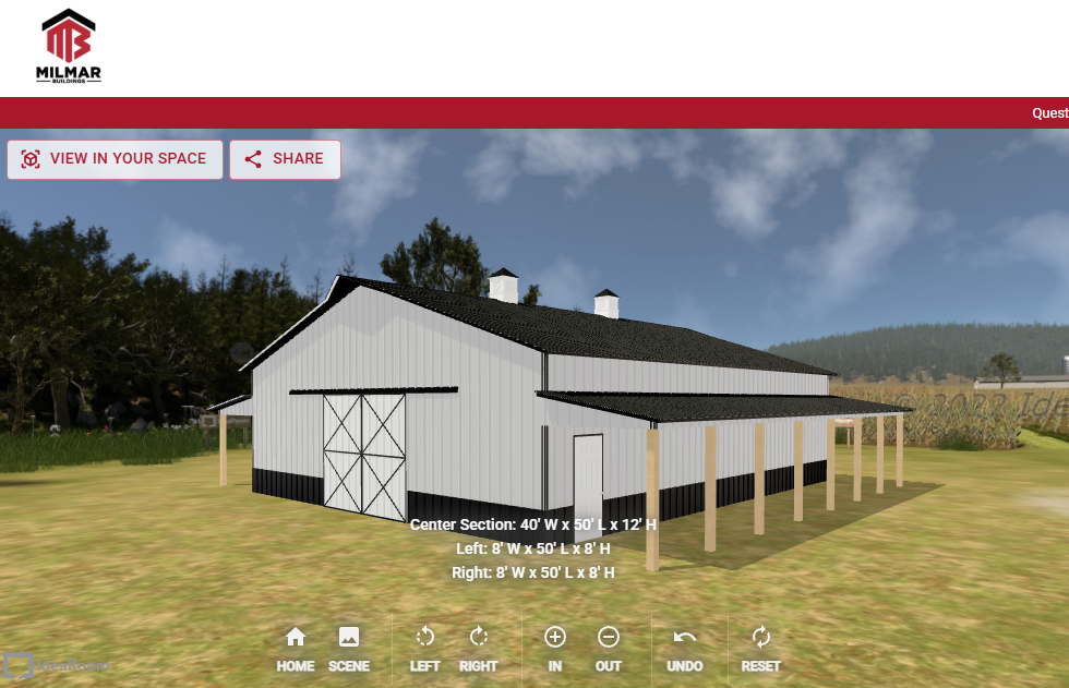 Online 3D Pole Barn Designer