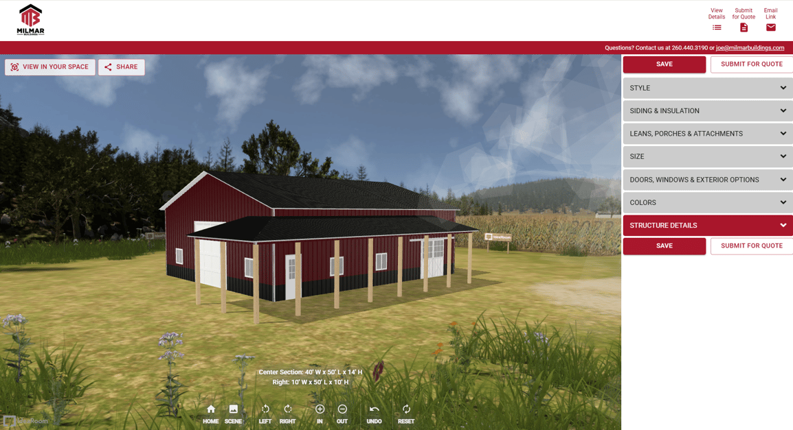 Online 3D Pole Barn Designer