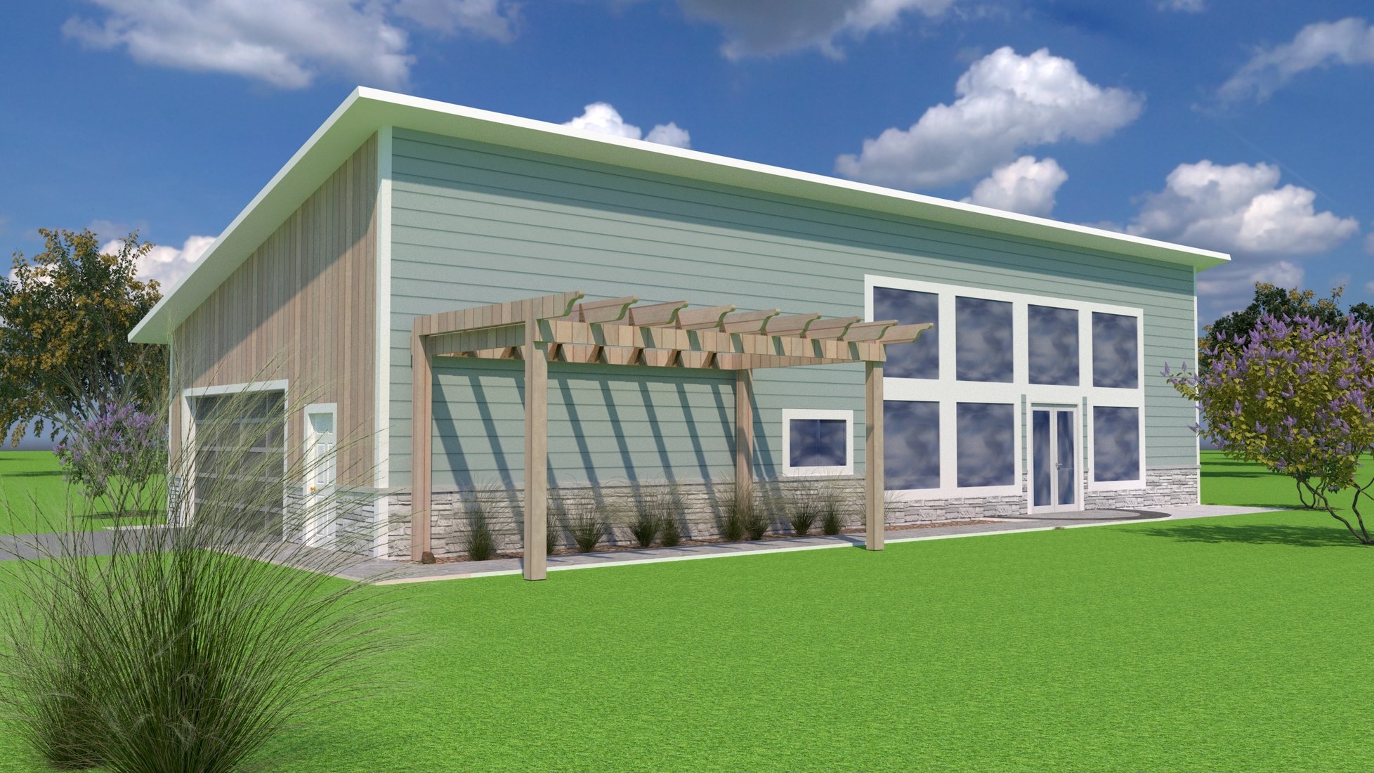 Milmar Single Slope Building Plan